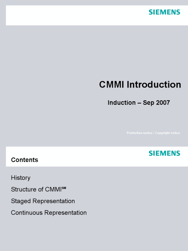 CMMI Introduction | PDF | Information Technology | Engineering