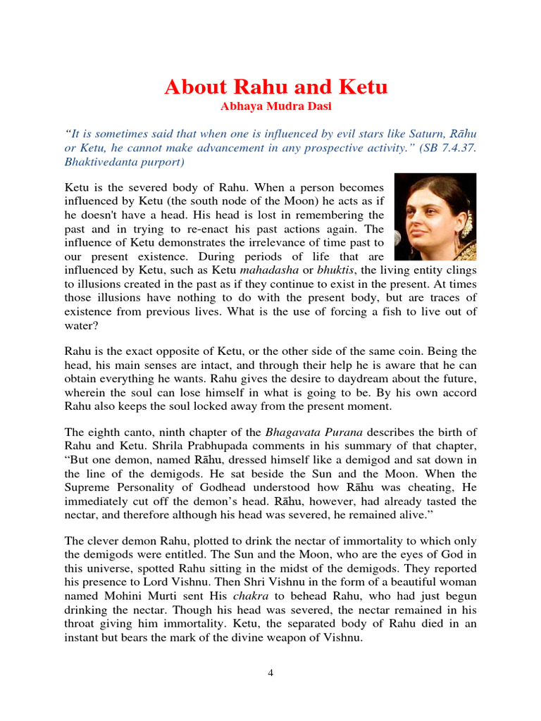 Rahu Ketu | PDF | Hindu Gods | Religious Belief And Doctrine