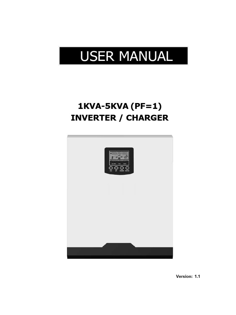 REVO-VP 5000 User Manual | PDF | Battery Charger | Power Inverter