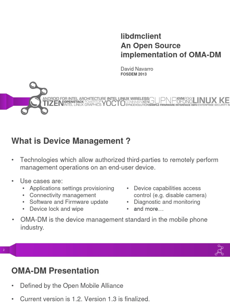 Libdmclient FOSDEM 2013 | PDF | Computer Science | Computer Engineering