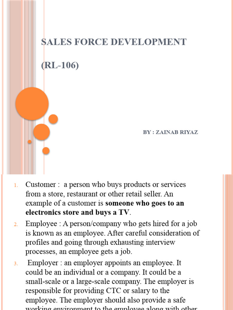 Sales Force Development (RL-106) | PDF | Sales | Etiquette