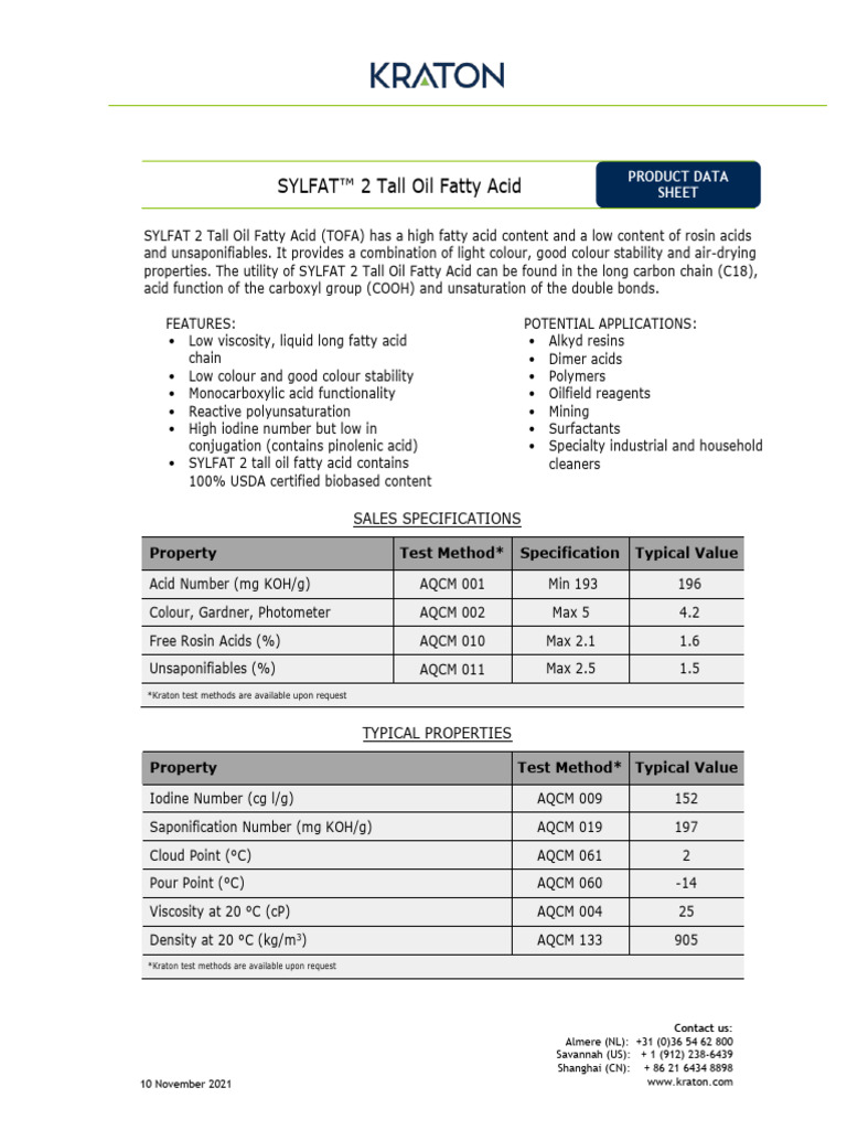 Kraton Tofa Sylfat 2 | PDF | Fatty Acid | Carboxylic Acid