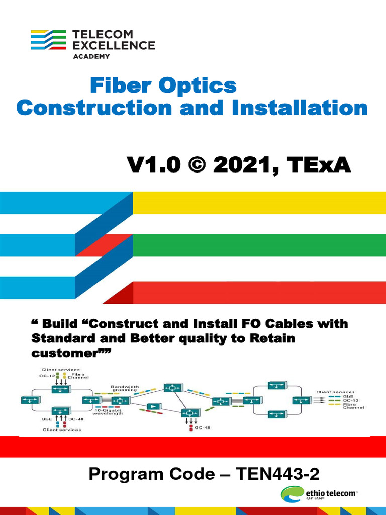 FO-C&I Booklet V 0.0 25032021 | PDF | Optical Fiber | Computer Network