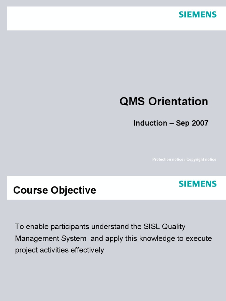 QMS Orientation TRNG - Induction Sep07 | PDF | Quality Management ...