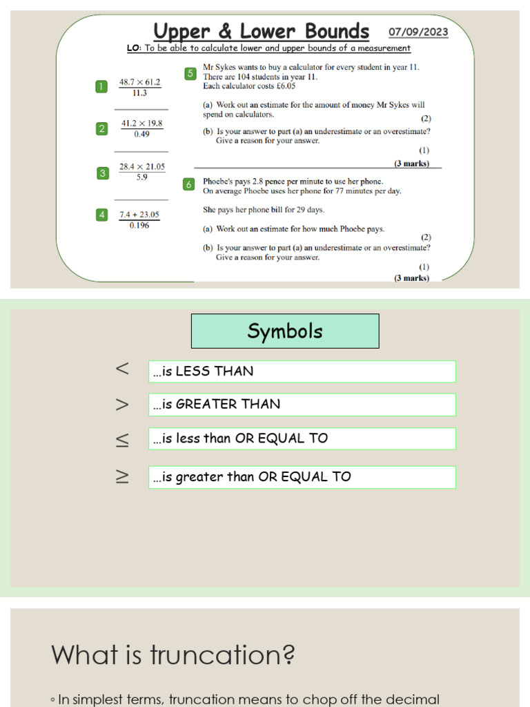 Upper and Lower Bounds | PDF | Mathematical Analysis | Mathematical ...