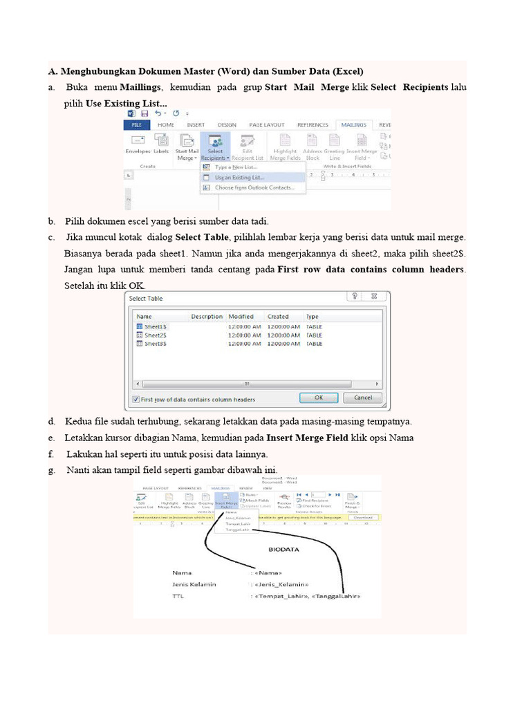 Menghubungkan Dokumen Master dan Data | PDF