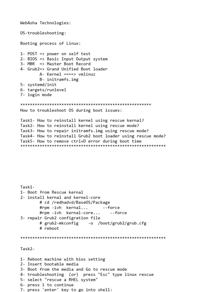 OS Booting Process Notes | PDF | Booting | Computer Science