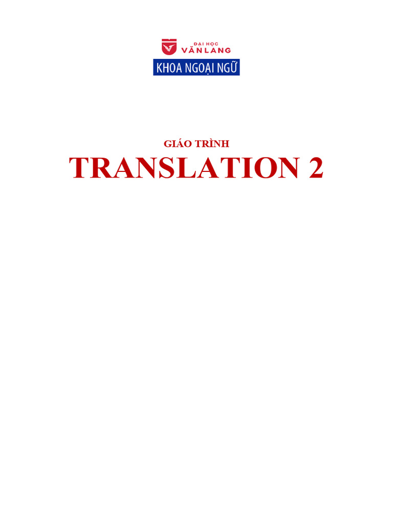 Giáo Trình Translation 2 Pdf Violence Hepatitis