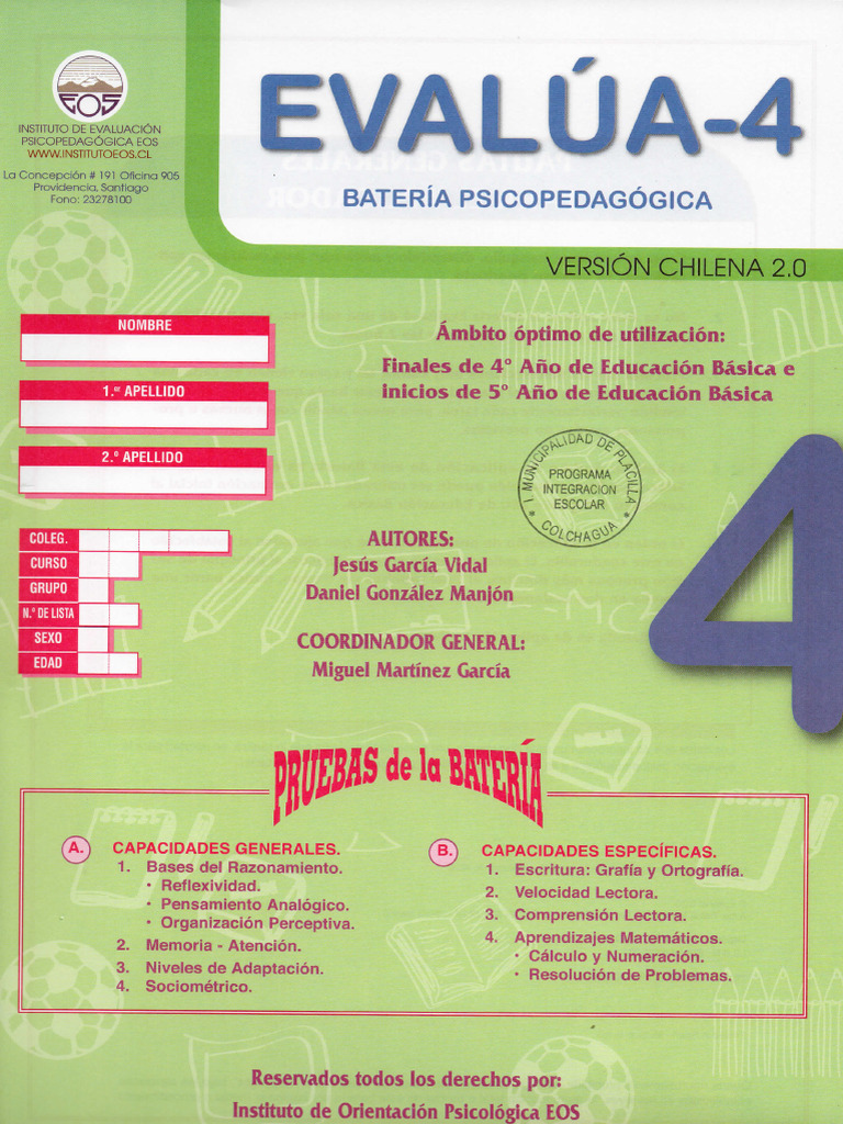 CUADERNILLO_EVALÚA_4 | PDF