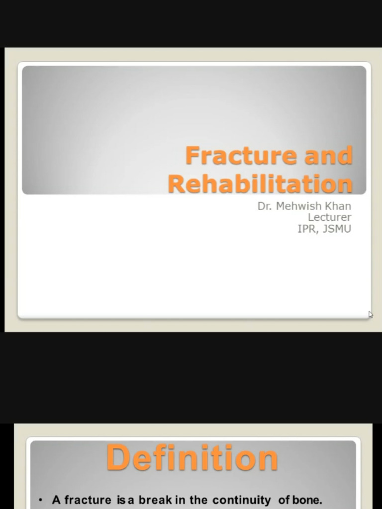 Fracture Rehab | PDF