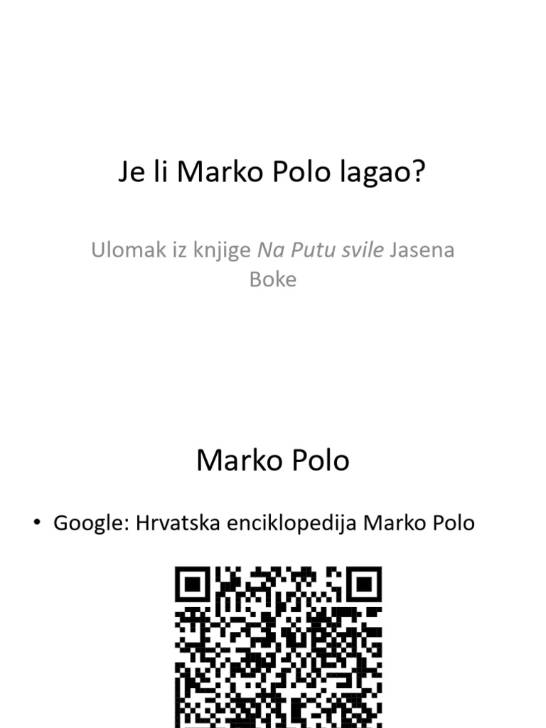 02 Je Li Marko Polo Lagao | PDF 02 Je Li Marko Polo Lagao | PDF