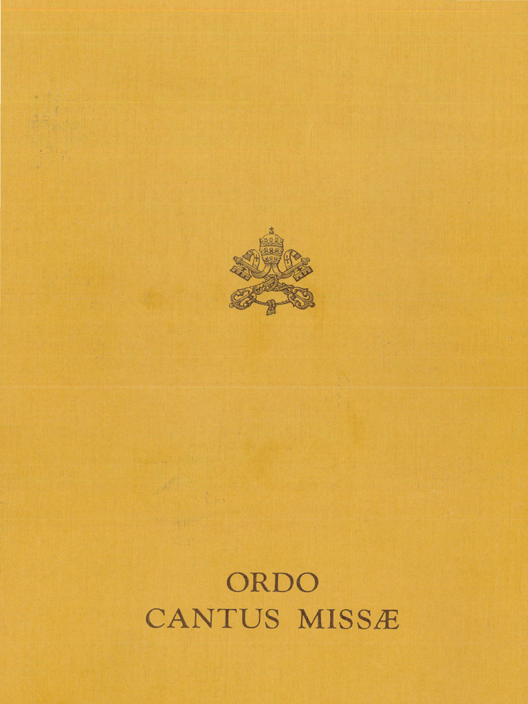 Ordo Cantus Missae (1988) | PDF