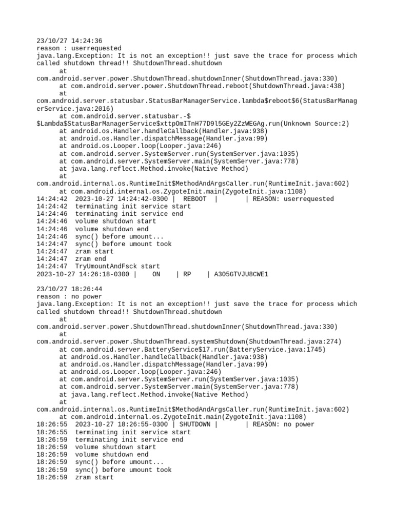 Power Off Reset Reason Pdf Java Programming Language Computer Architecture