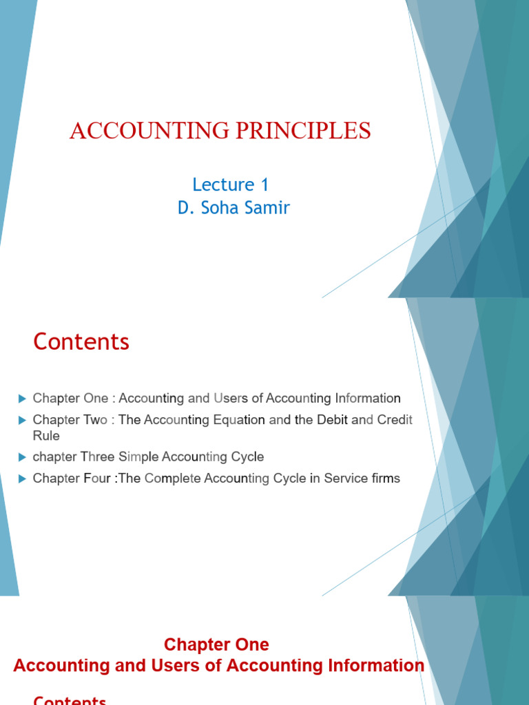 Introduction to Accounting Principles | PDF | Accounting | Financial ...