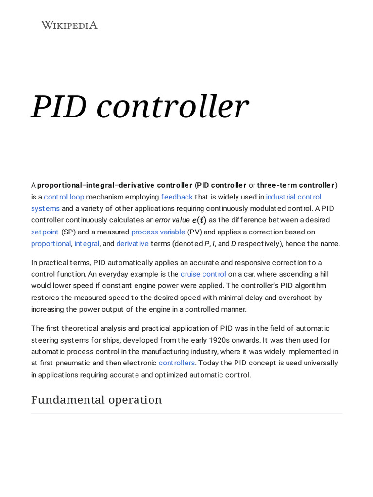PID Controllers Explained | PDF | Mechanical Engineering | Systems Analysis