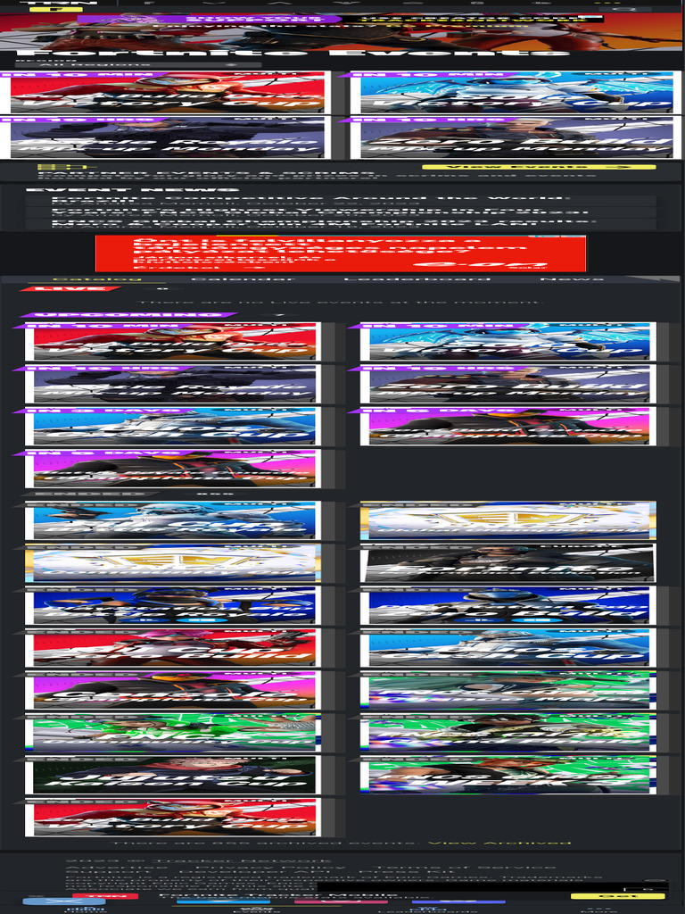 Fortnite Events - Competitive Tournaments - Fortnite Tracker | PDF