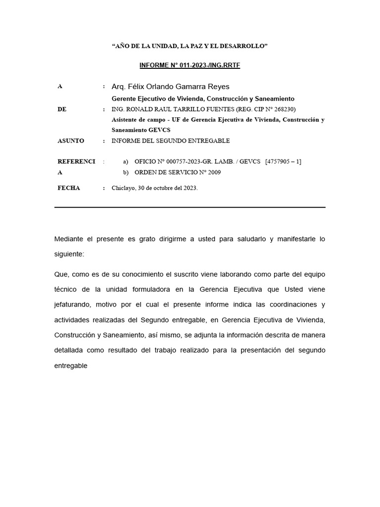 Informe Técnico de Saneamiento Rural | PDF | Saneamiento | Agua