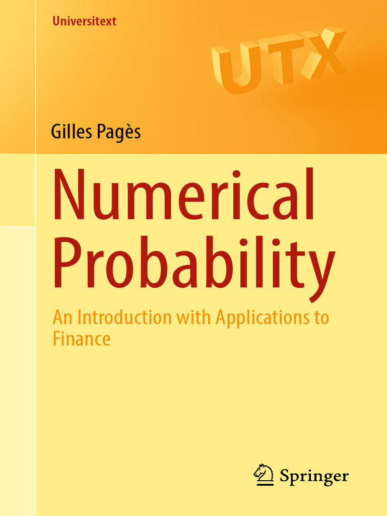 (Universitext) Pagès, Gilles - Numerical Probability - An Introduction ...