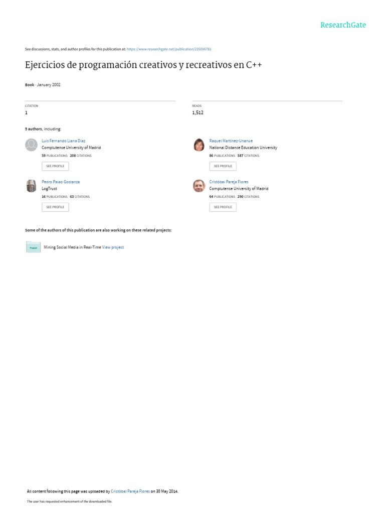 Ejercicios de Programación Creativos y Recreativos en C++: January 2002 ...