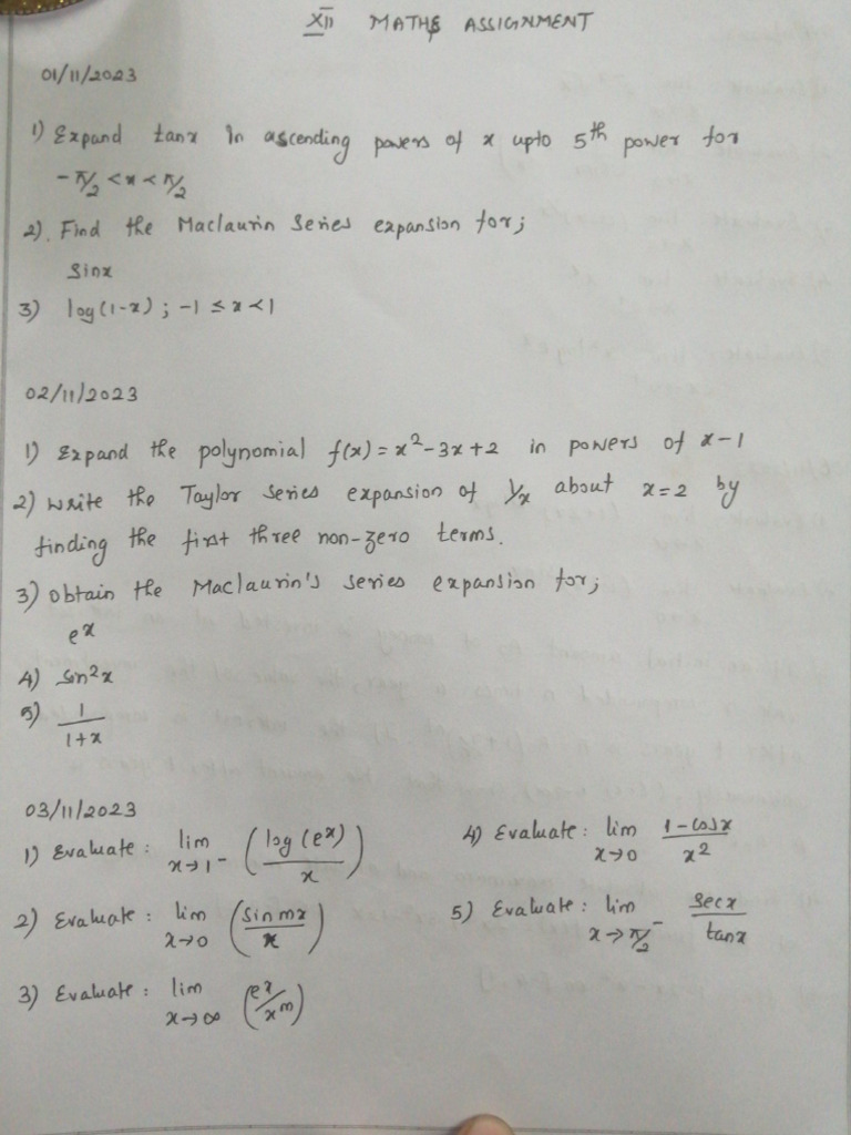 STD XII MATHS ASSIGNMENT (1-11-23 TO 8-11-23) 02-Nov-2023 11-34-54 | PDF