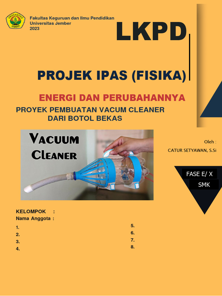 Proyek Vacuum Cleaner dari Botol Bekas | PDF
