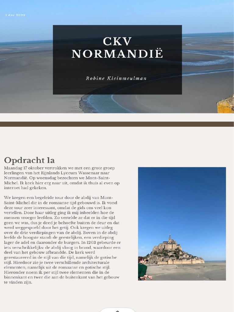 CKV Opdracht Normandië | PDF