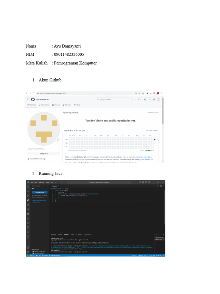 Ayu Damayanti_09011482326005_Pemrograman Komputer | PDF