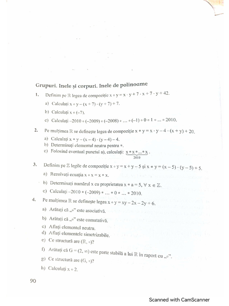 Bac 12 m2 Algebra | PDF