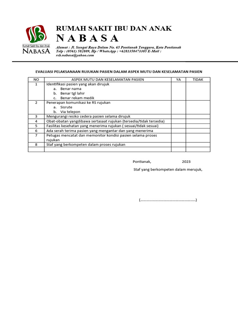 Form Evaluasi Rujukan | PDF | Sains & Matematika