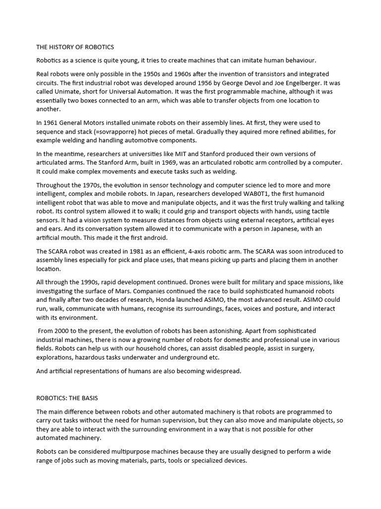 Robotics 2023 | PDF | Robot | Robotics