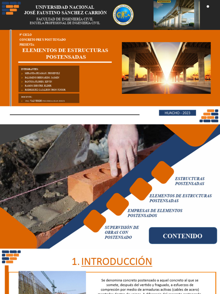 Estructuras Postensadas | PDF | Hormigón pretensado | Hormigón