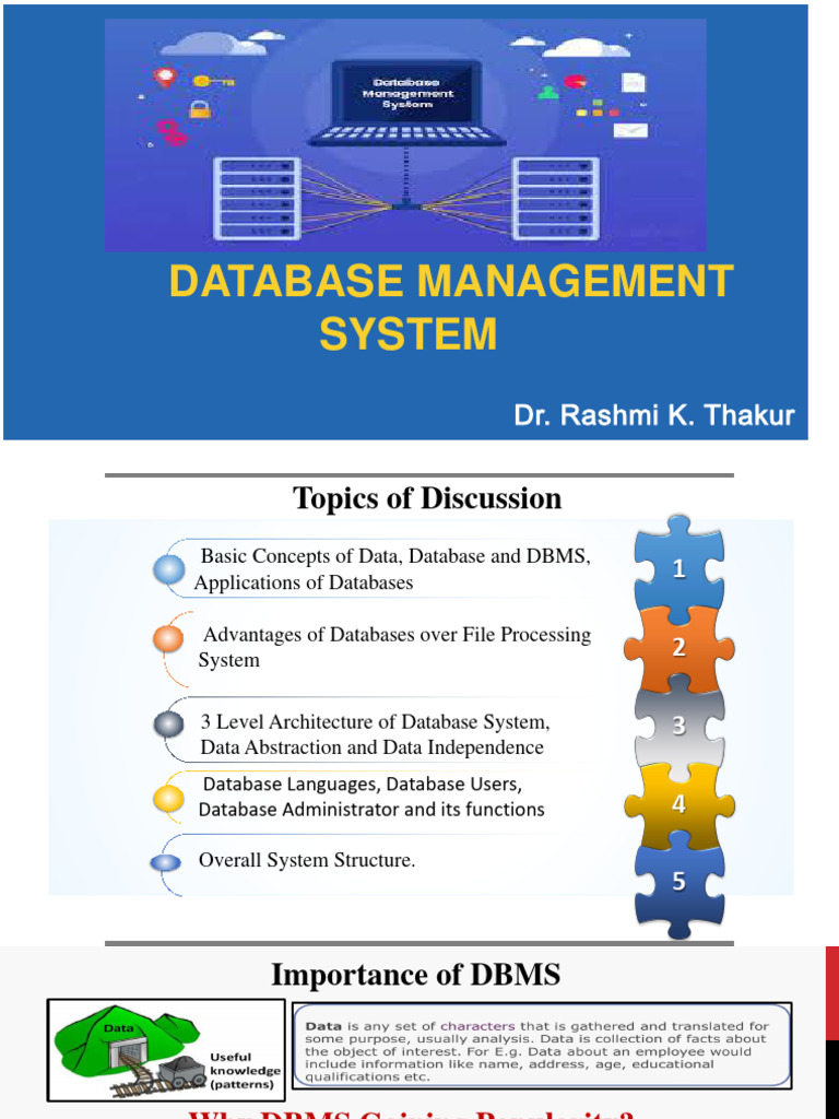 Mod 1 PPT | PDF | Databases | Relational Model