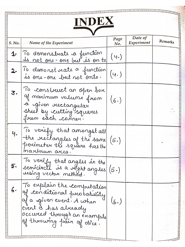 Class 12th Handwritten Practical File | PDF