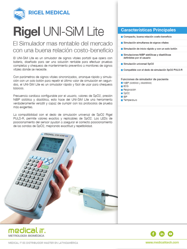 Ficha Tecnica Uni-Sim-Lite | Descargar gratis PDF | Ciencias de la ...