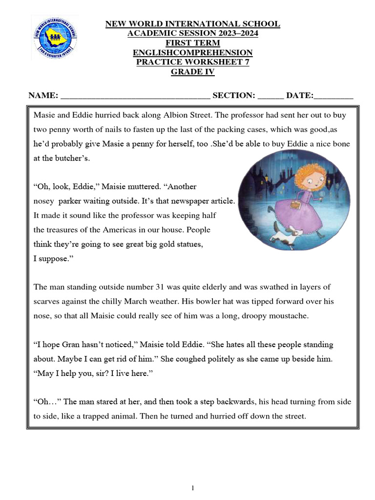 Massie and Eddie-Comprehension (Answer Key) | PDF | Home & Garden | Art