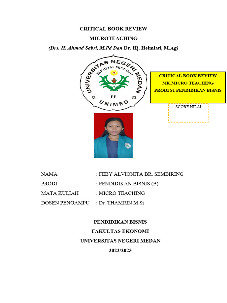 CBR - Micro Teaching - Feby Alvionita | PDF