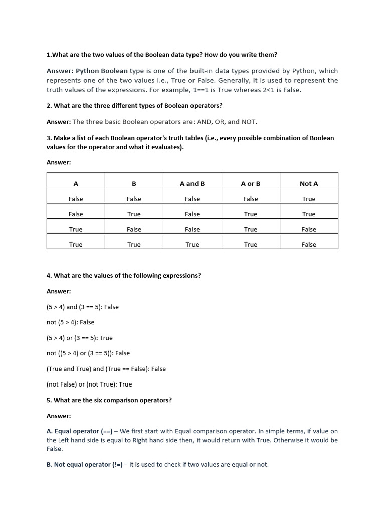 Assignment 2 | PDF | Control Flow | Boolean Data Type