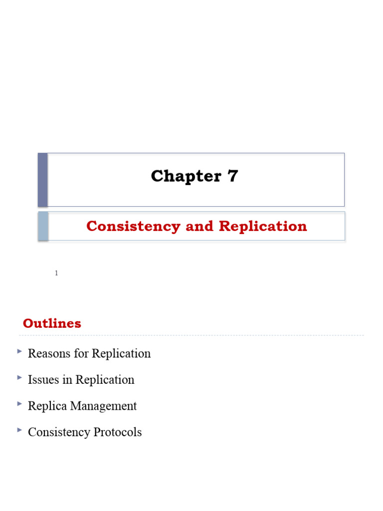 Chapter 7 - Consistency and Replication | PDF | Replication (Computing) | Cache (Computing)