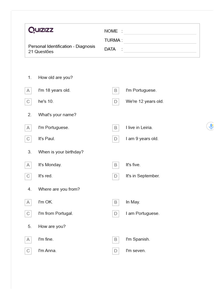 Personal Identification - Diagnosis | PDF