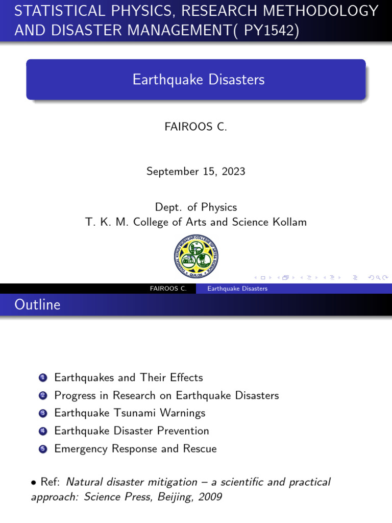 Disaster Management - 3 | Download Free PDF | Earthquakes | Tsunami