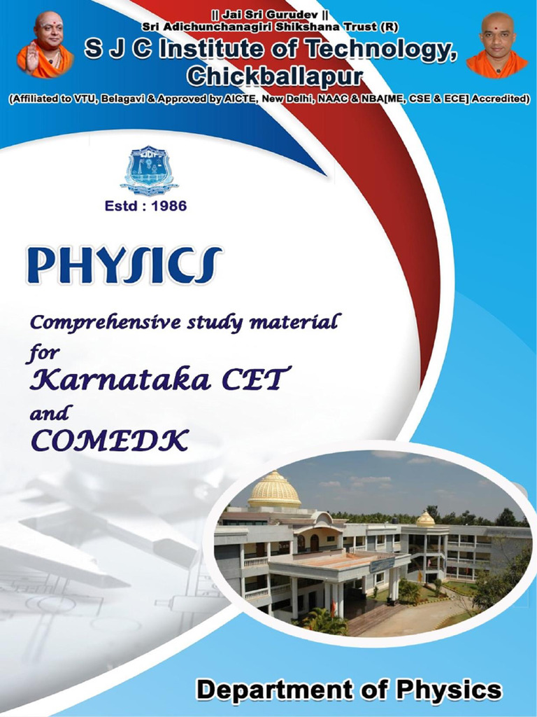 Cet Physics Material | PDF | Euclidean Vector | Force