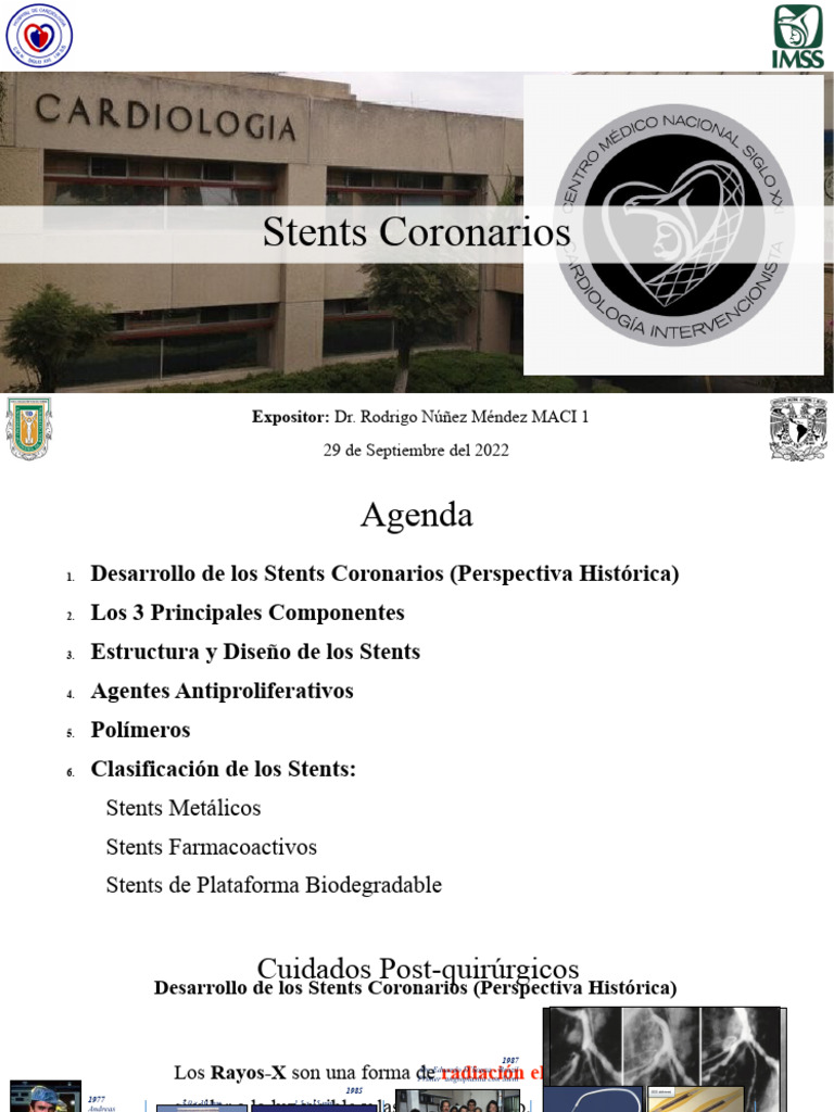Stents Coronarios | PDF | Especialidades Medicas | Medicina CLINICA