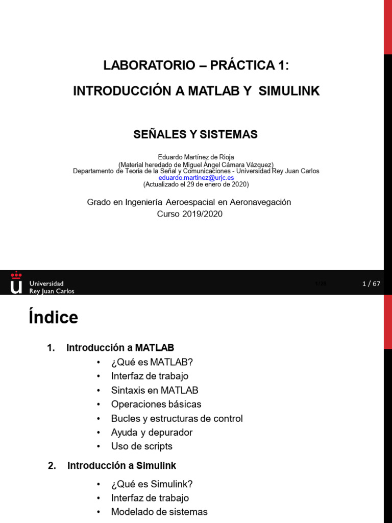 Introducción A Matlab y Simulink | PDF | Matlab | Informática