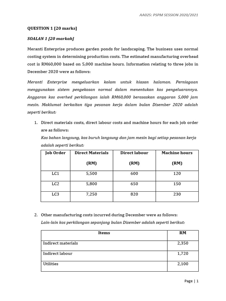 AA025 PSPM 20202021 Q Meranti Ent | PDF