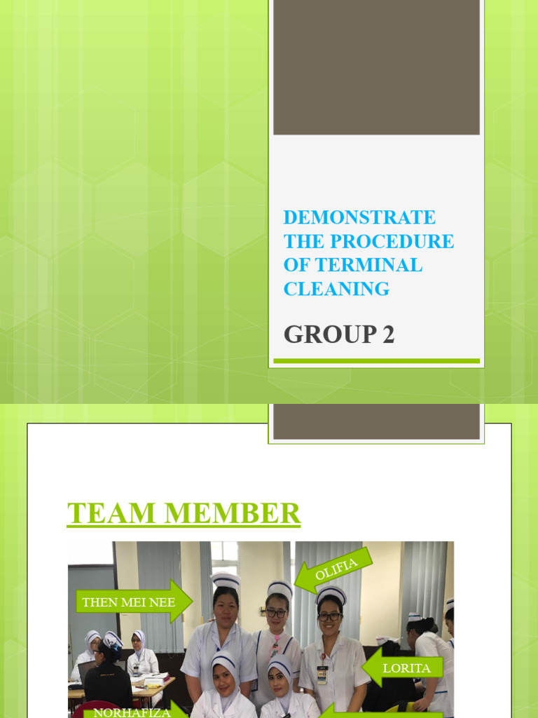 Terminal Cleaning Procedures in OR | PDF | Medical Specialties ...