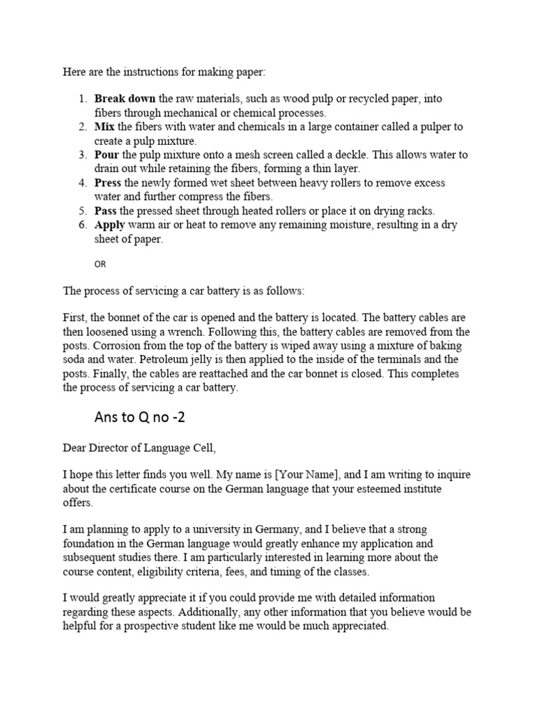 Paper Making Instructions | PDF | Paper | Pulp (Paper)