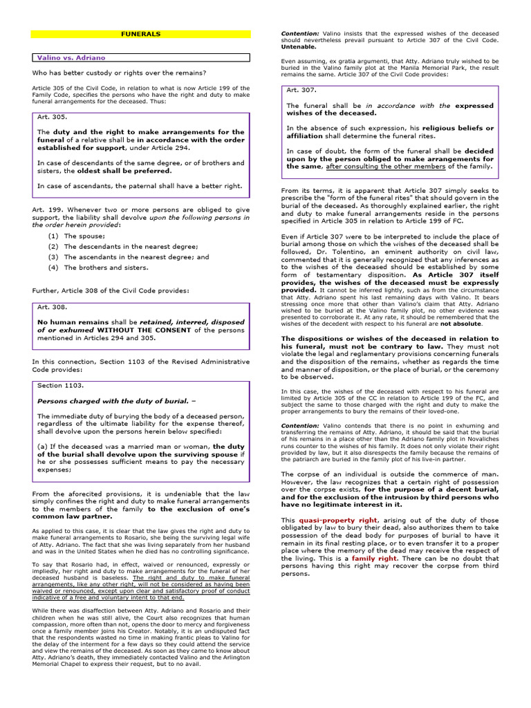 FUNERALS Done | PDF | Funeral | Burial