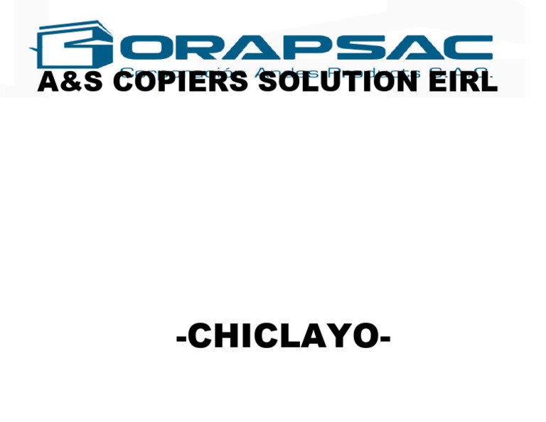 A&s Copiers Solutions Eirl | PDF