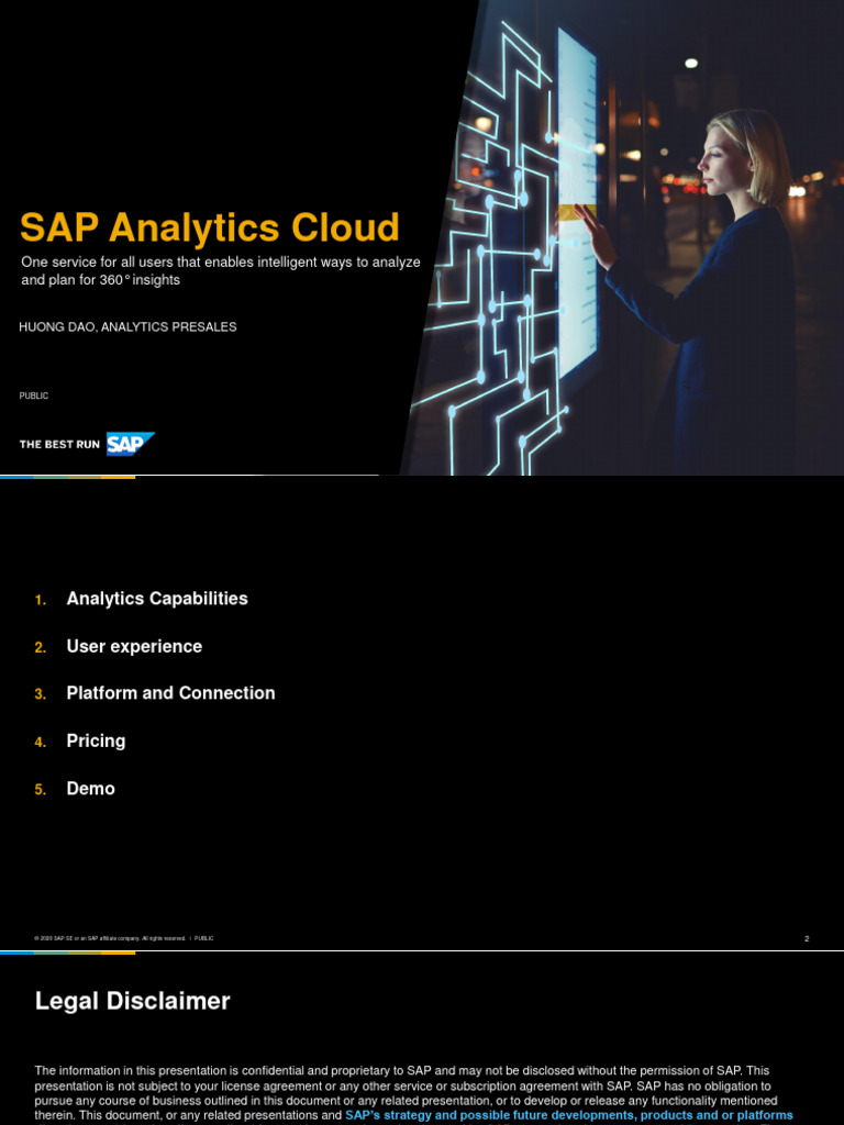 L2 SAP Analytics Cloud Overview | PDF | Cloud Computing | Analytics