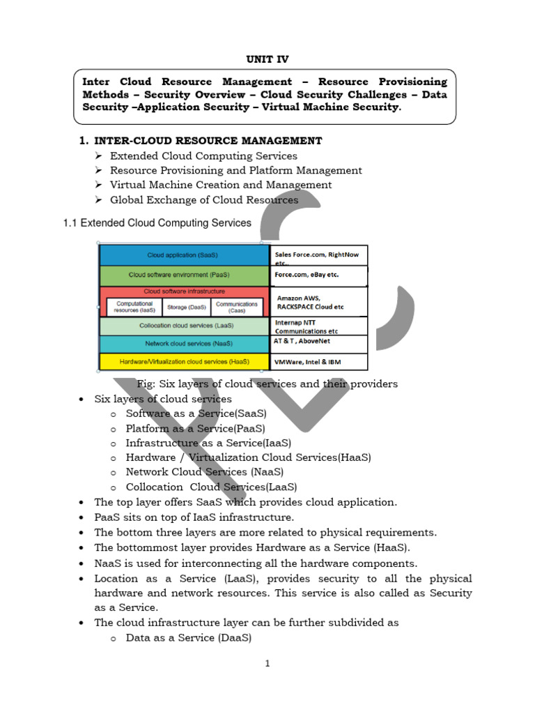 CS8791 Cloud Computing Unit-4 Notes | PDF
